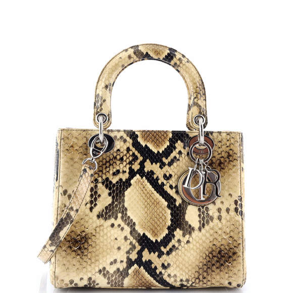 Dior | Bags | Christian Dior Medium Lady Dior Bag Python | Poshmark